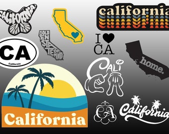 California Love Vector Images (15 SVG Files)- Instant Download Bundle ...