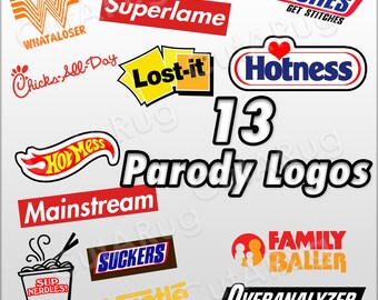 Parody Logos Svg - Etsy