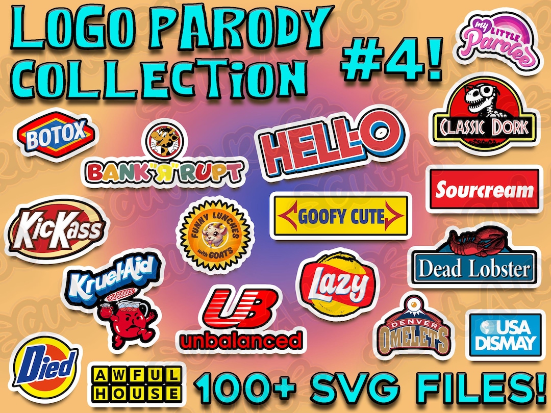 Parody Logos Collection #4 (150+ SVG Files)- Instant Download Bundle ...