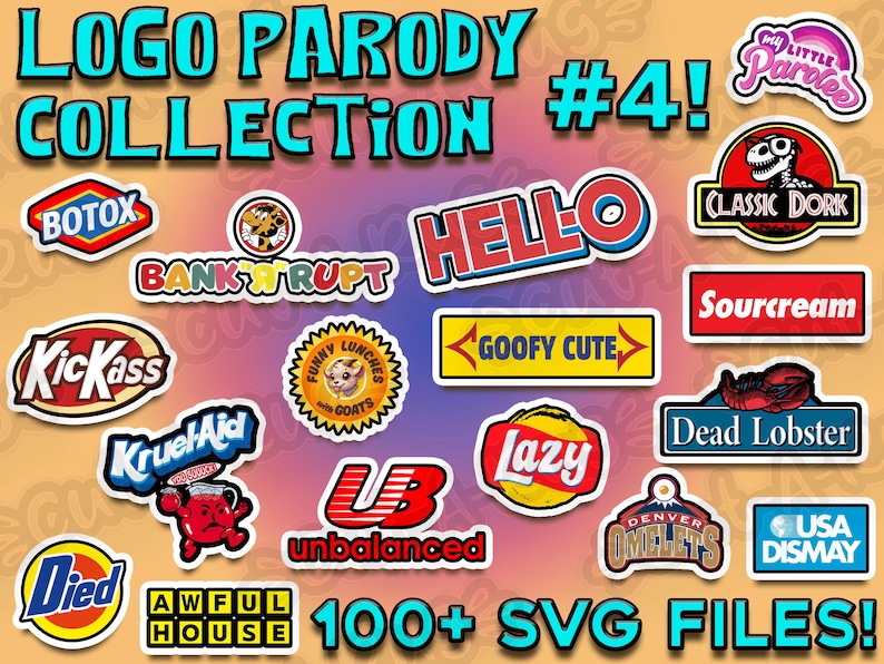 Parody Logos Collection #4 (150+ SVG Files)- Instant Download Bundle! - Etsy