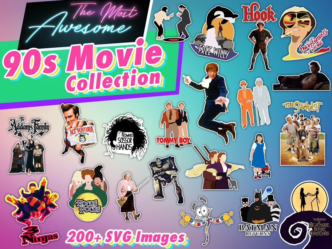 90s Movie SVG Bundle: Nostalgic Designs (digital Download) - Etsy