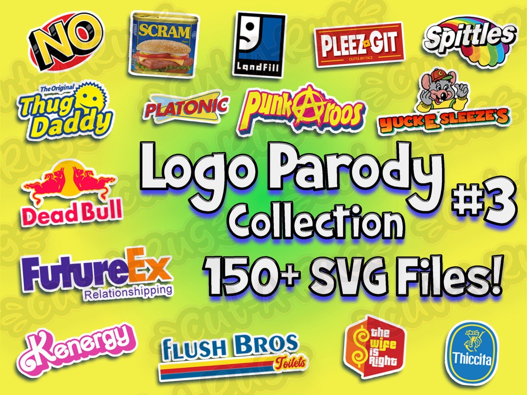 Parody Logos Collection #3 - 150+ SVG Files Instant Digital Download ...