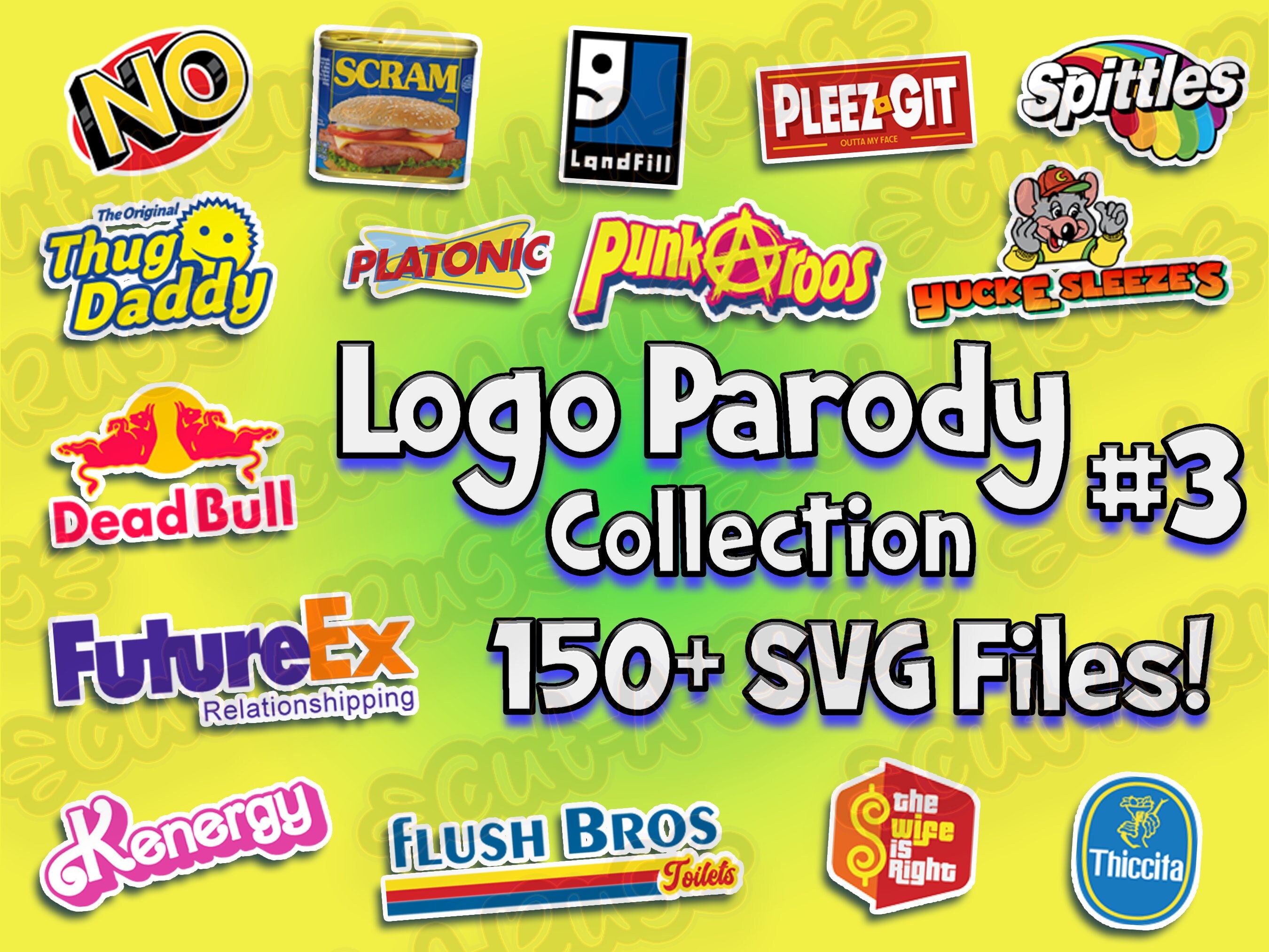 Parody Logos Collection #3 - 150+ SVG Files Instant Digital Download Bundle - Etsy