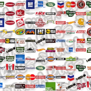 Over 100 Parody Logos Collection (SVG Files)- Instant Download Bundle ...