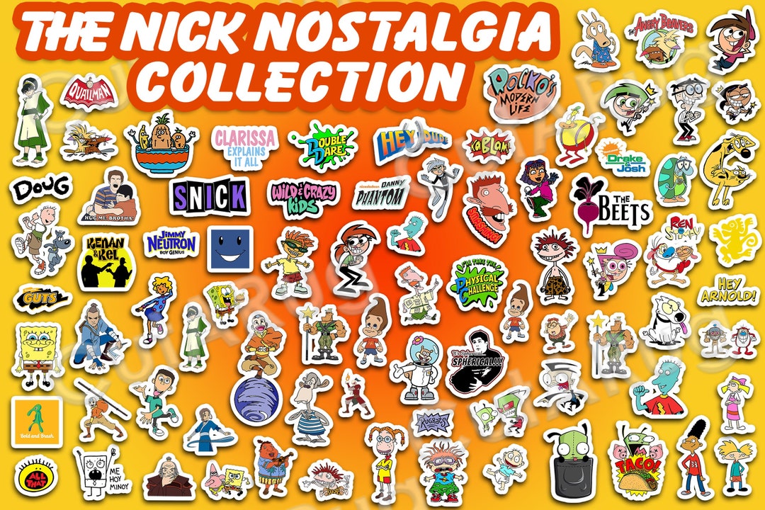 Nick Nostalgia SVG Collection (130+ Files) - Instant Digital Download ...