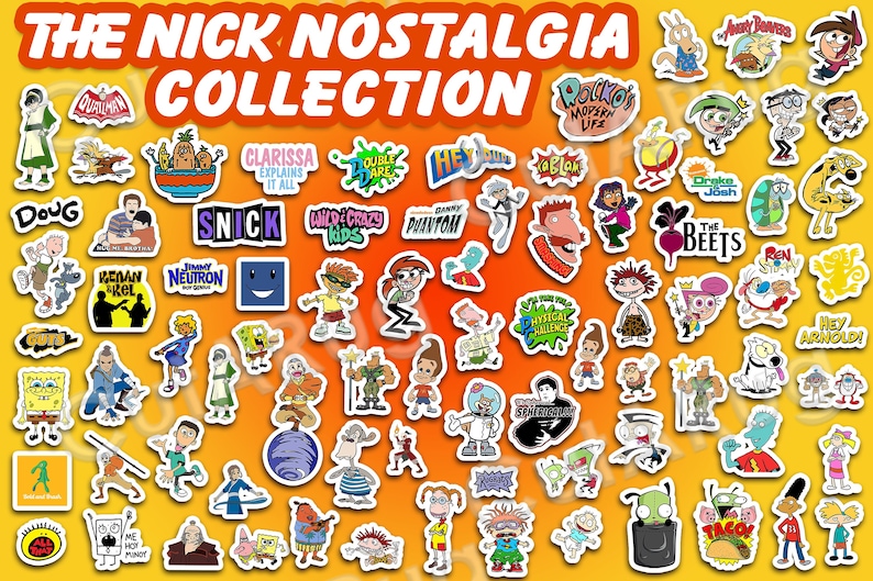 Nick Nostalgia SVG Collection (130+ Files) - Instant Digital Download ...