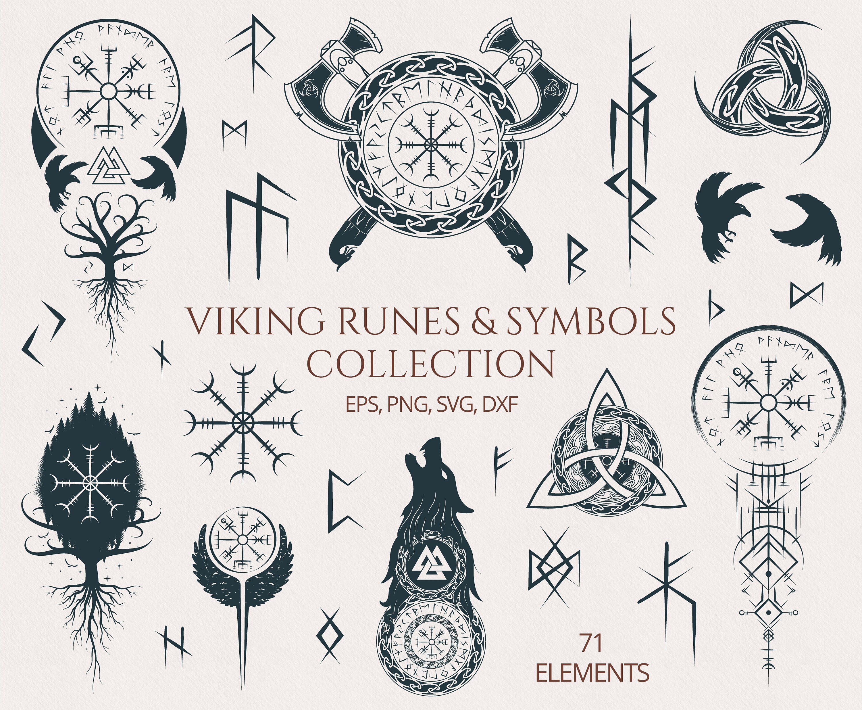 Viking svg Rune Svg cut file Vegvisir svg Viking Symbol - Etsy México