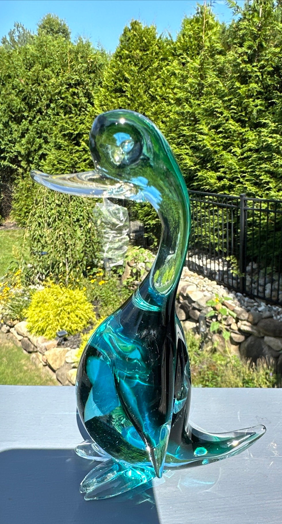 Alfredo Barbini Murano Glass Duck - Etsy