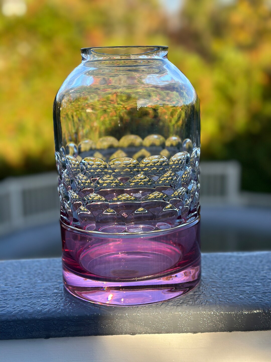 Waterford Crystal Jo Sampson Half and Half Vase Rose - Etsy