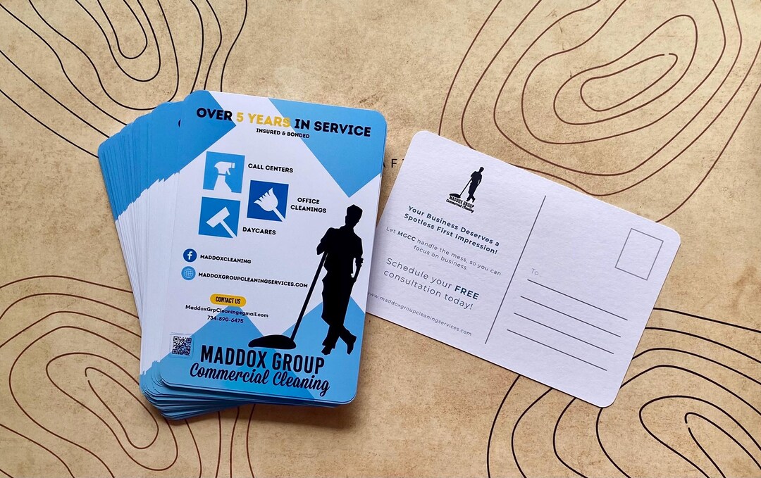 Custom 4x6 Postcards | Double-sided Design | Glossy Front Finish | 50 ...