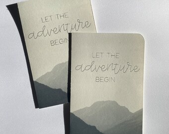 Let the Adventure Begin Travel Blank Notecard, Greetings Card, Handmade ...