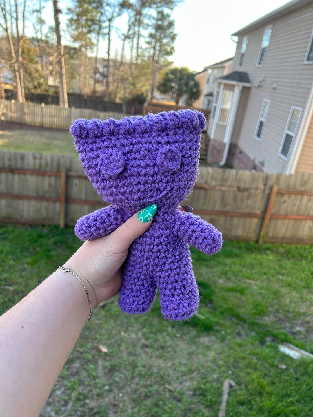 Handmade Crochet Amigurumi Purple Sourpatch Kid Plush/sour Patch Kid ...