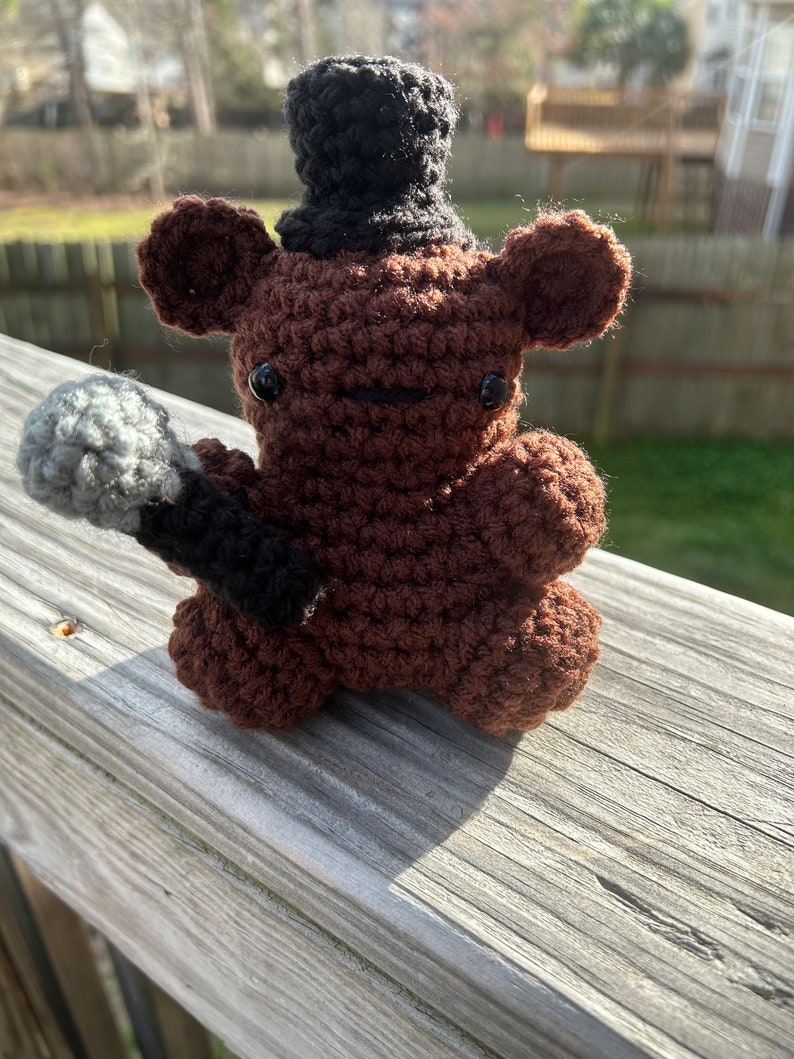 Freddy Bear Crochet Pattern, FNAF Inspired Fazbear Plush Crochet ...