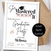 Graduation Party Invitation Masters Personalised Party | Etsy