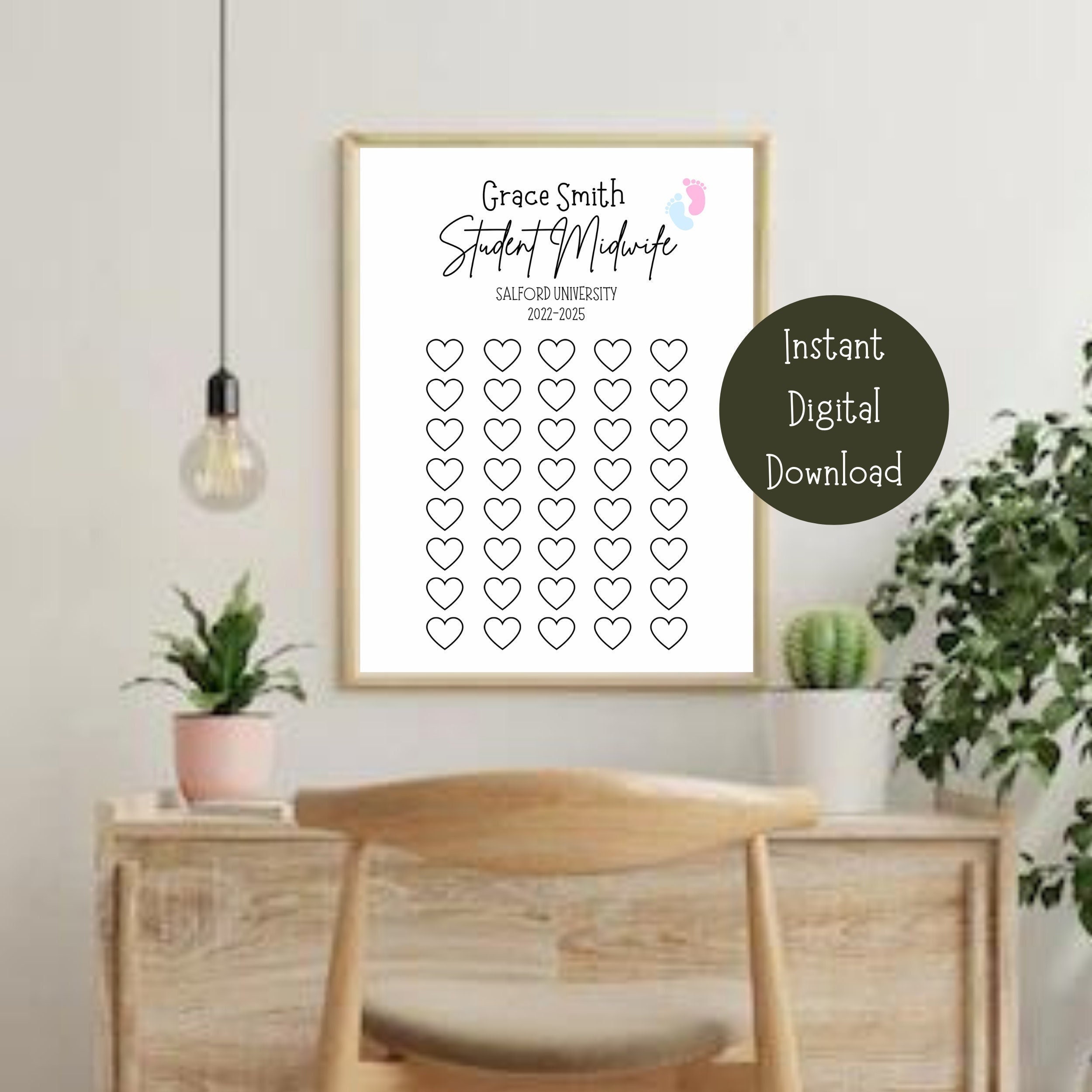 Student Midwife Birth Counter Midwifery Degree Newborn | Etsy