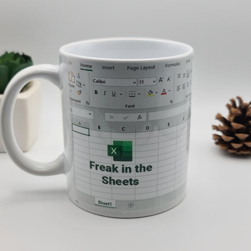 Personalised Freak in the Sheets Excel Mug Funny Gift for - Etsy UK