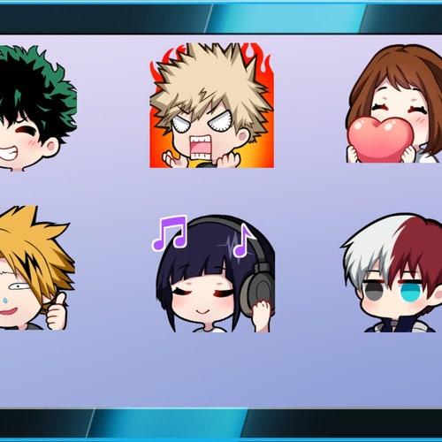 Emotes Twitch / Discord / Shoto Todoroki / Boku No Hero / My - Etsy UK