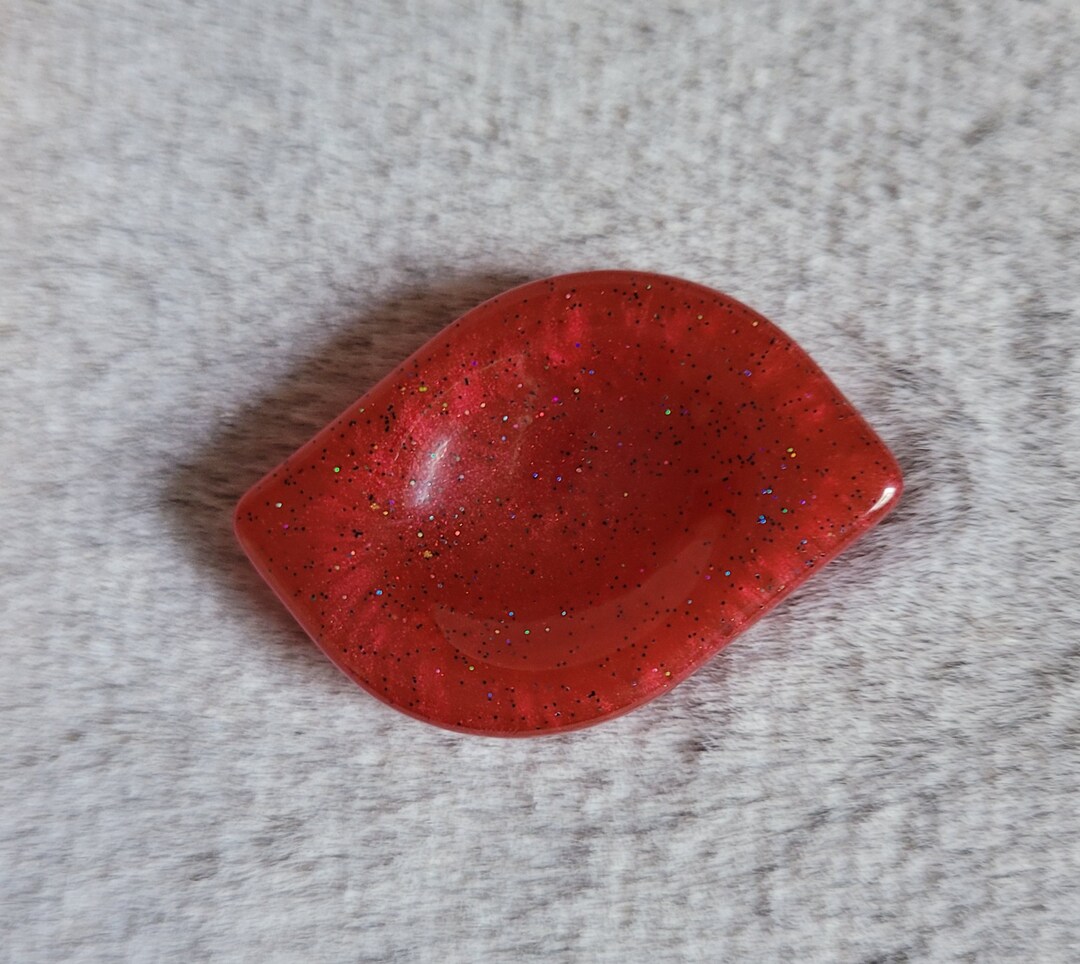 Red Glitter Stone - Etsy