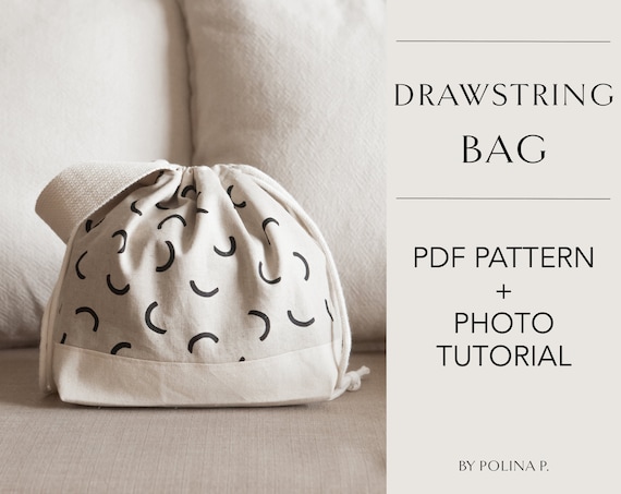 The Ultimate Guide to Sew a Drawstring Bag / With Handle & - Etsy