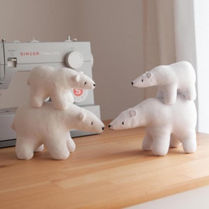 Polar Bear Toy / PDF Pattern and Sewing Tutorial - Etsy