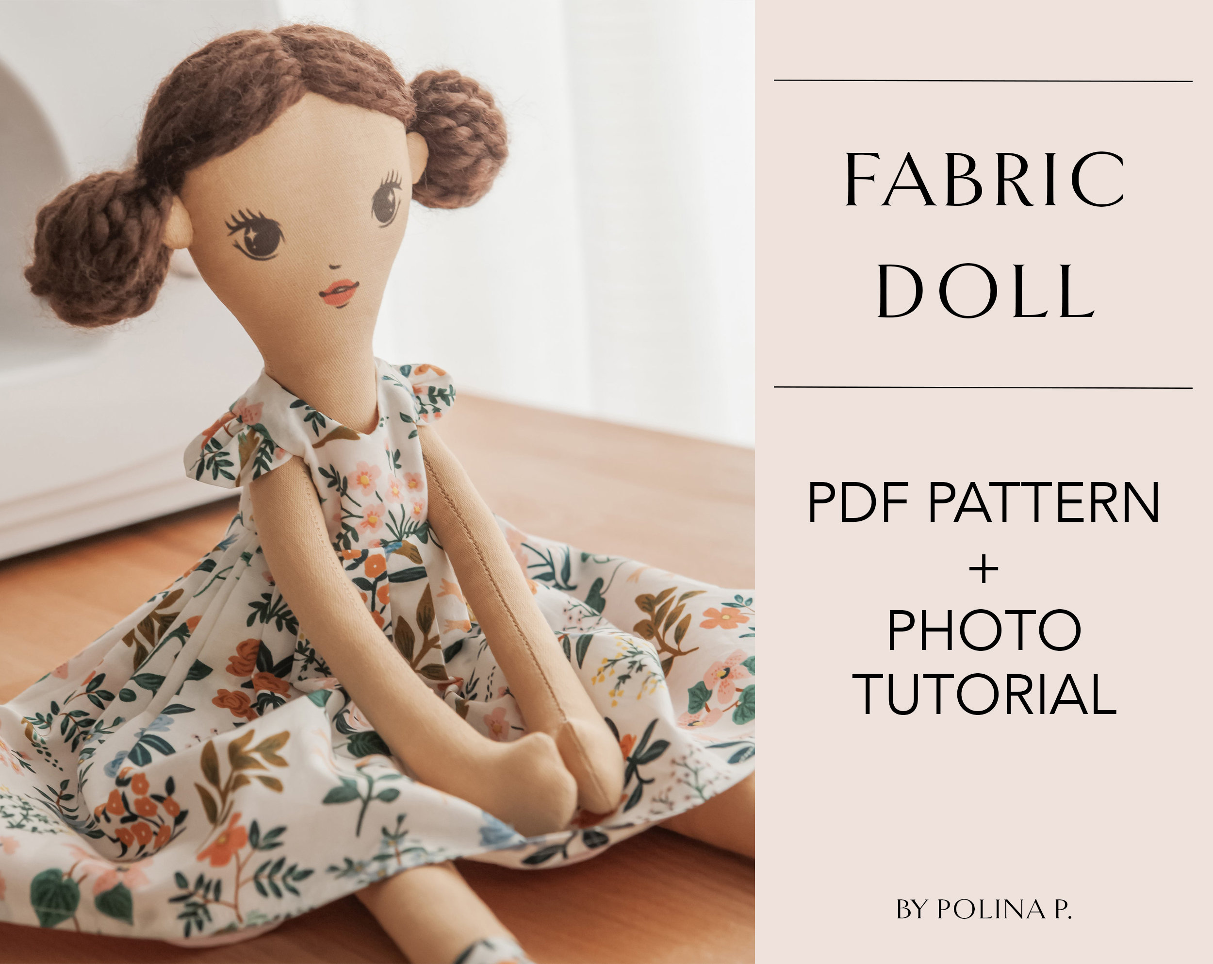 PDF Doll Pattern and Tutorial - Etsy