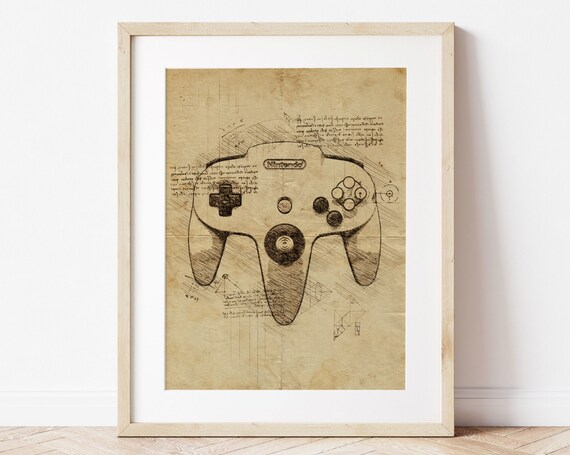 Video Game Art Vintage Gallery Wall Art Game Room Poster - Etsy