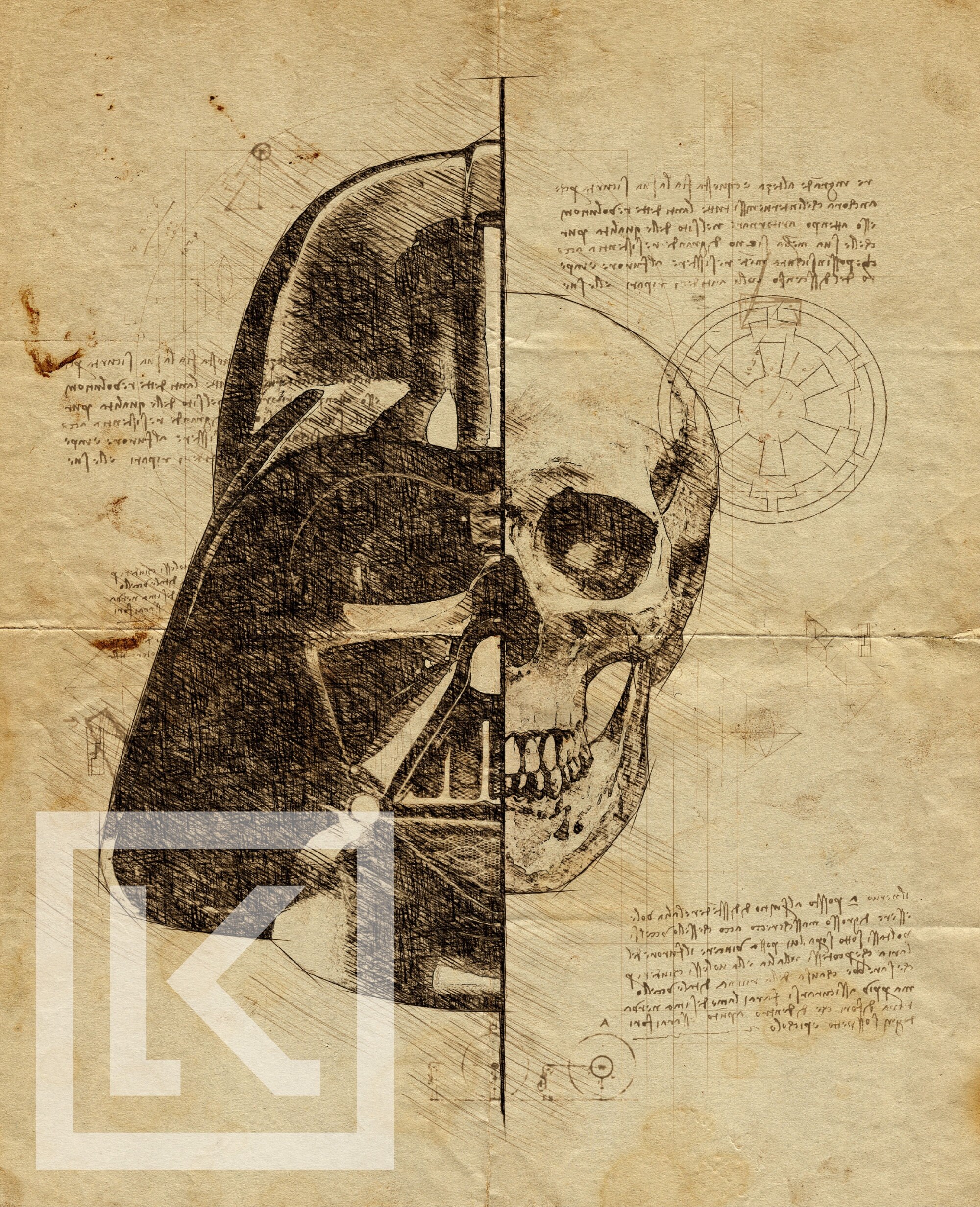 Star Wars Art | Vintage Gallery Wall Art | Darth Vader Poster | Da ...