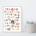 Farm Alphabet Print, Digital Download, Farm Nursery Decor, Animal Print ...