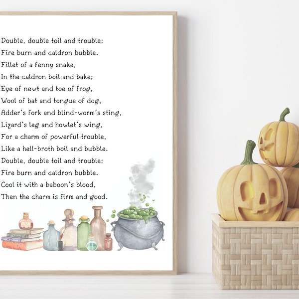 Double Double Toil and Trouble - Etsy