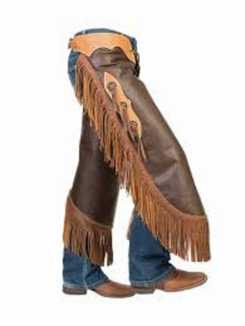 Custom Made Western Fringe Chinks Sand Color Suede Chinks - Etsy