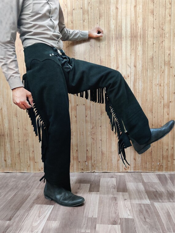 Custom Made Western Fringe Chinks Sand Color Suede Chinks - Etsy
