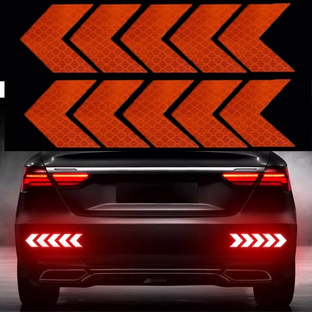 10 Pcs/set Reflective Arrow Sign Tape Safety Car Warning Tape - Etsy