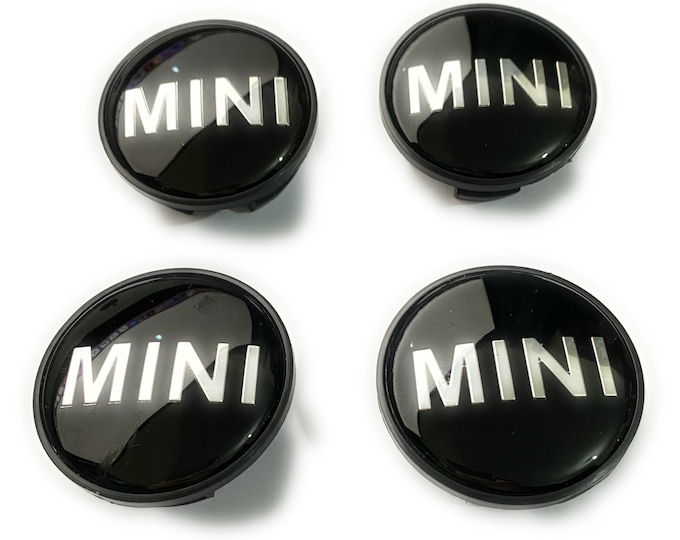 Set of 4 MINI Cooper Wheel Center Caps 54mm 07-15 R55 R56 R57 R57 R58 ...