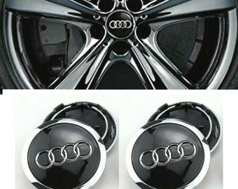 Audi Black Center Caps - Etsy