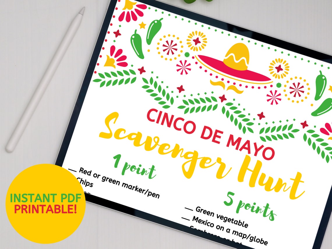 Cinco De Mayo Printable Game Bundle Fun Educational - Etsy