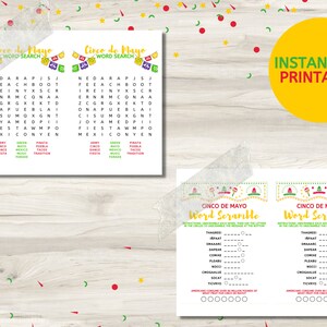 Cinco De Mayo Printable Game Bundle | Fun Educational Activities for ...