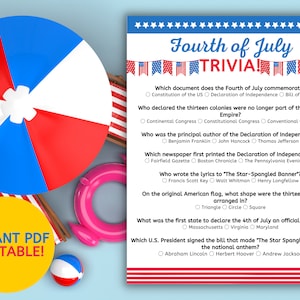 Fourth of July Printable Games Bundle | Independence Day Activity (PDF ...