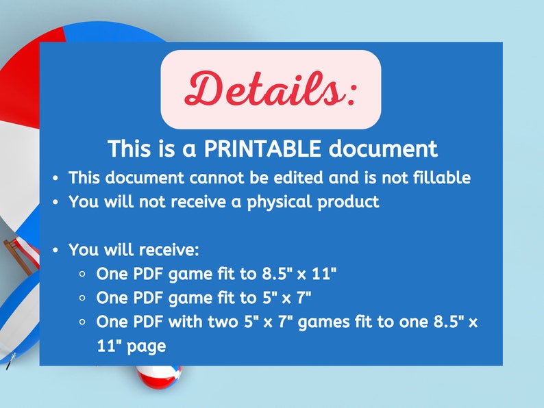 Fourth of July Game Bundle Printable | Games for Office | Independence ...