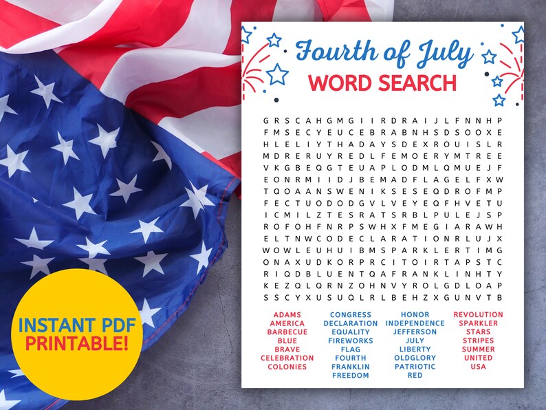 Fourth of July Game Bundle Printable | Games for Office | Independence ...
