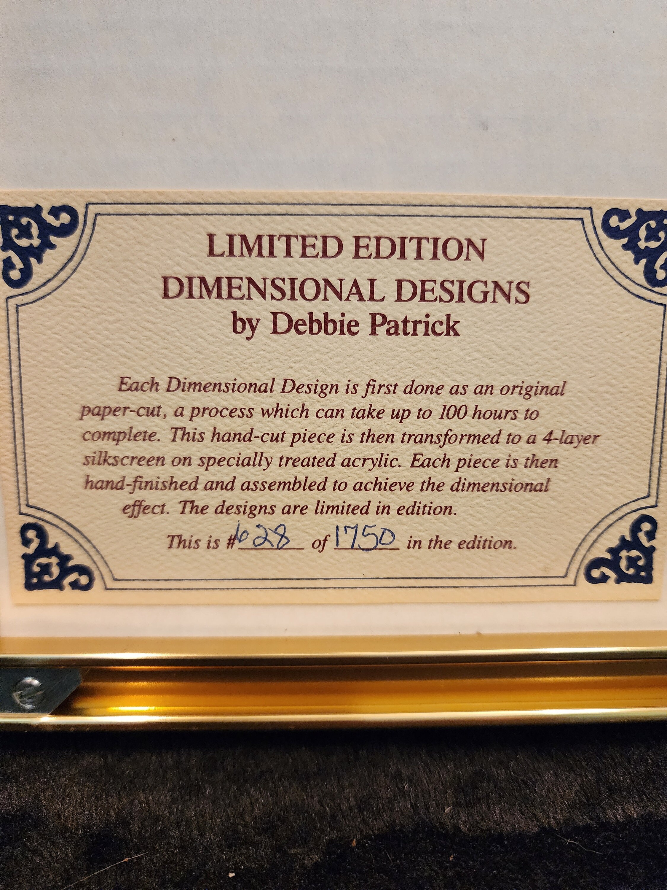 Debbie Patrick Limited Edition Dimensional Designs Victorian - Etsy