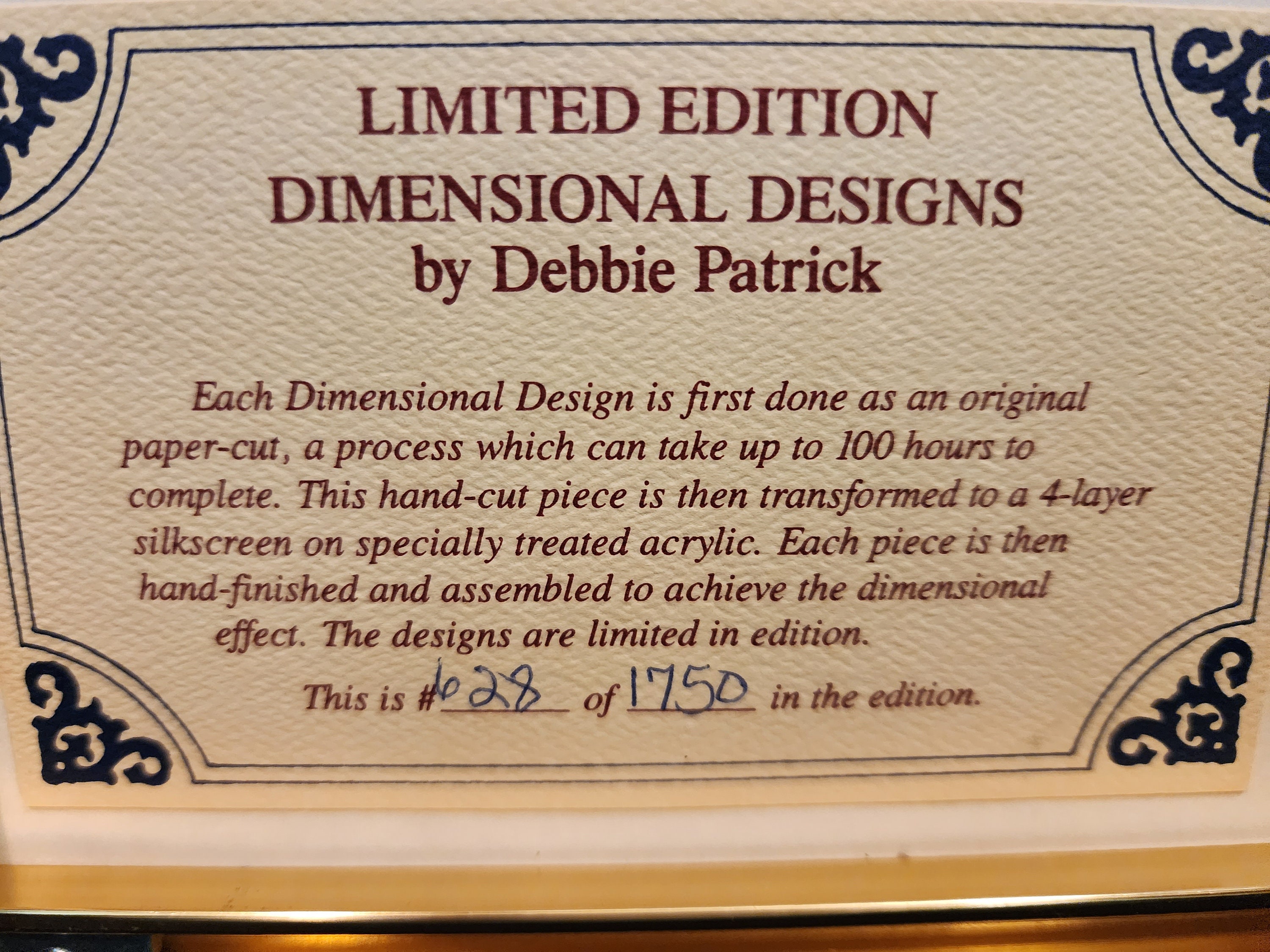 Debbie Patrick Limited Edition Dimensional Designs Victorian - Etsy