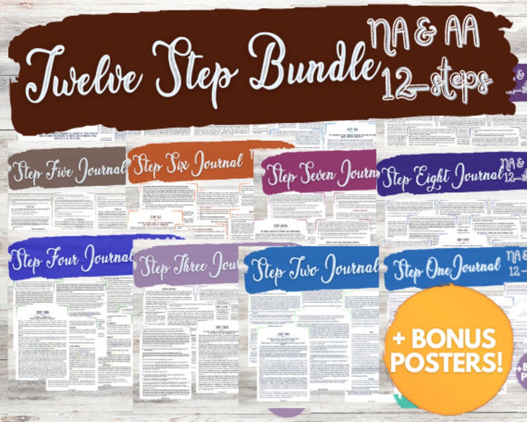 12 Step Program, 12 Step Journal, Addiction Recovery, Twelve Step ...