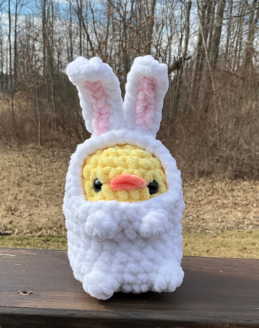 Chick in a Bunny Costume PATTERN - Etsy