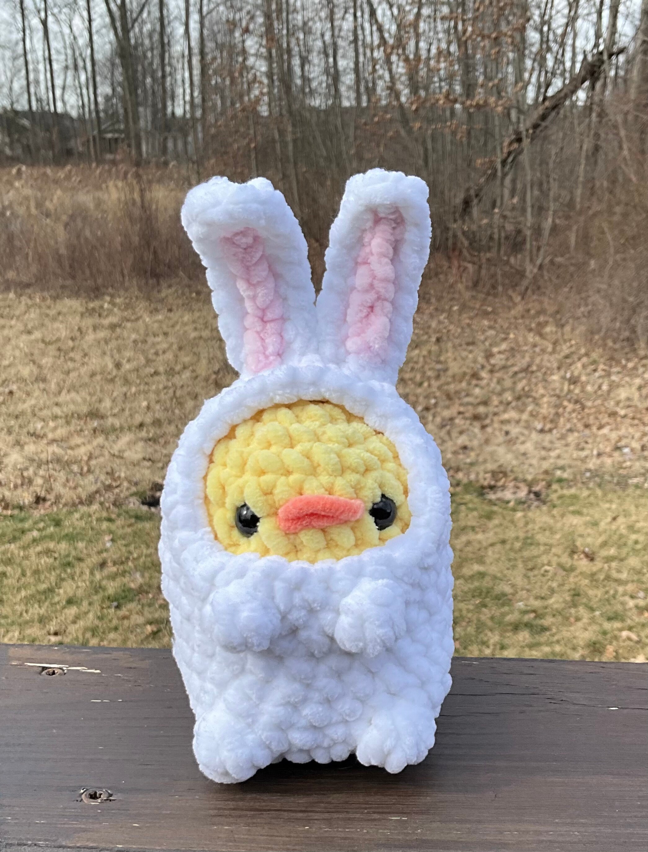 Chick in a Bunny Costume PATTERN - Etsy