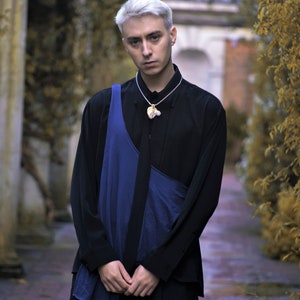 Ezeth- Statement Modern Necklace, Natural Shell Pendant on Silver Chain ...