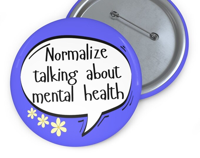 I Don't Feel Like Talking Pin Badge Button Mental Health Introvert ...