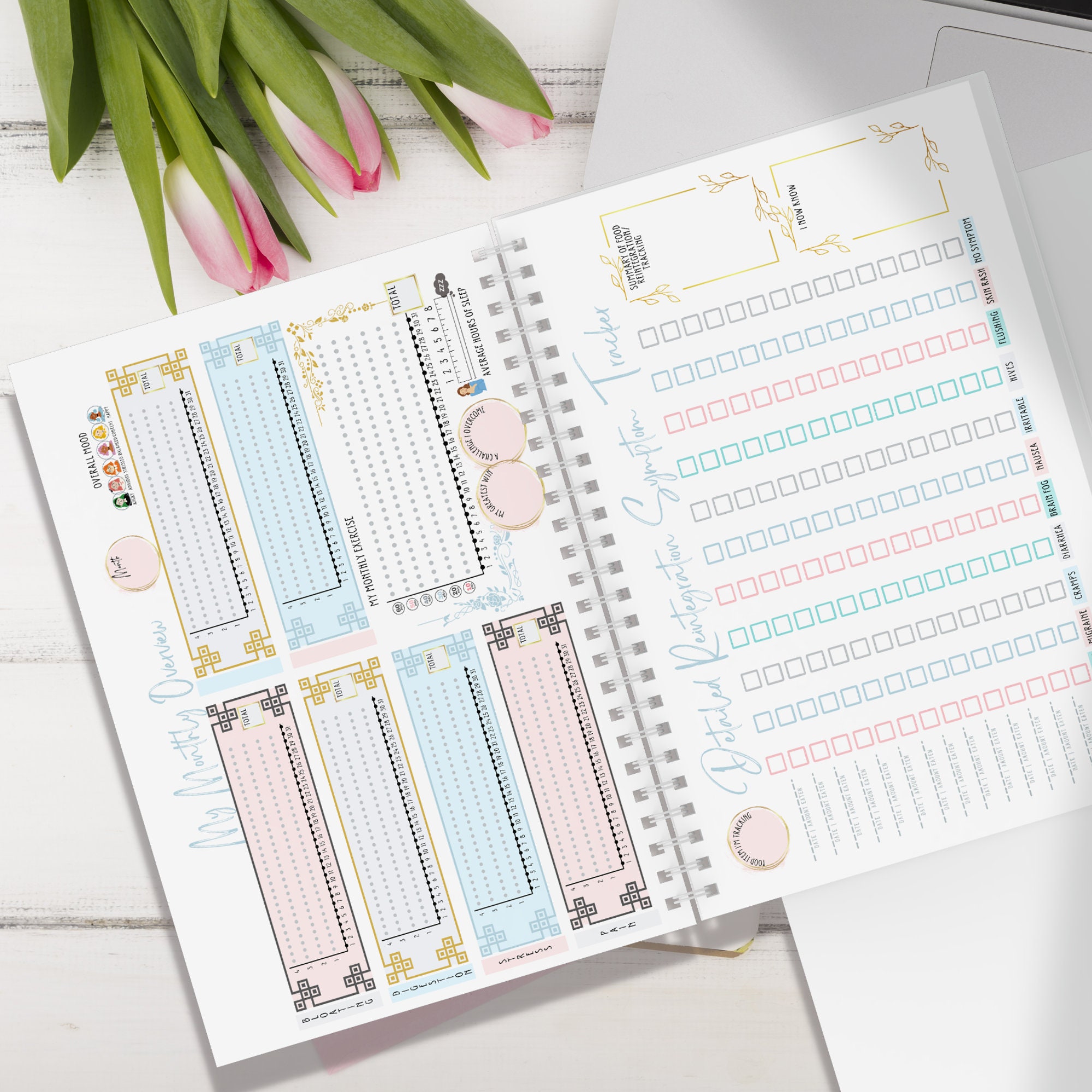 PRINTABLE Food Sensitivity Tracker Journal Food - Etsy