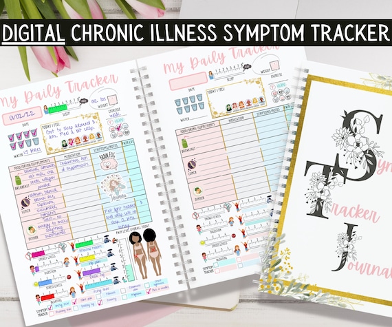 PRINTABLE Chronic Illness Tracking Journal Symptom Tracker - Etsy