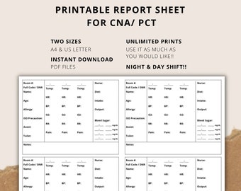 Stna Report Sheet - Etsy Australia