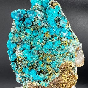 Chrysocolla , Malachite, Limonite and Tenorite on Quartz From Tentadora ...